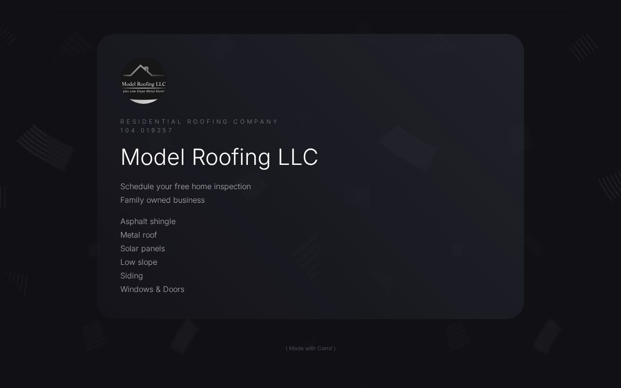 Model Roofing LLC